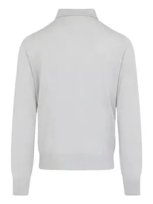 TOM FORD Long-sleeves Polo Shirt - Grey