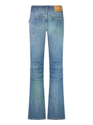 HAIKURE Faded Effect Flared Jeans - Blue