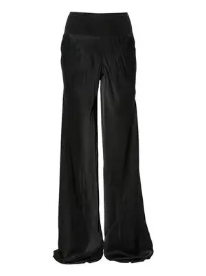 Rick Owens Bias Panelled Wide-leg Trousers - Black