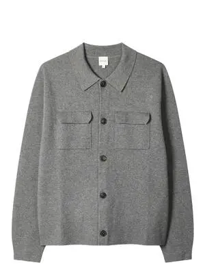 Paul Smith Wool Button-up Cardigan - Grey