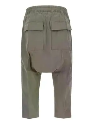 Rick Owens Cropped Drawstring Trousers - Grey