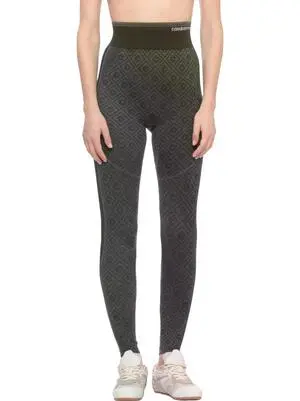 Casablanca Monogram-print Seamless Leggings - Grey