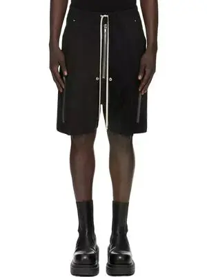 Rick Owens Tower Heizer Bermuda Shorts - Black