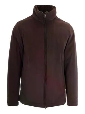 Herno High-neck Zip-up Jacket - Brown