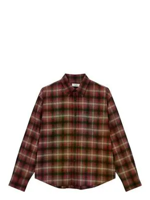 STUDIO TOMBOY Check-pattern Long-sleeve Shirt - Red