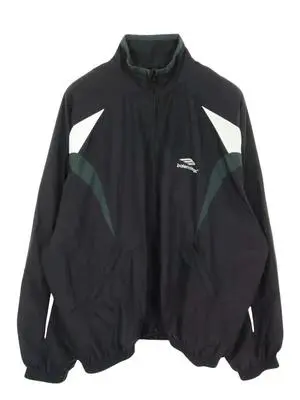 Balenciaga Logo-embroidered Track Jacket - Black