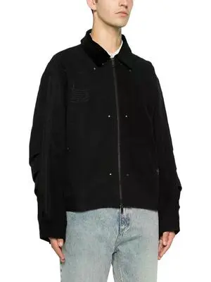 Adidas Premium Essentials Logo-embroidered Bomber Jacket - Black