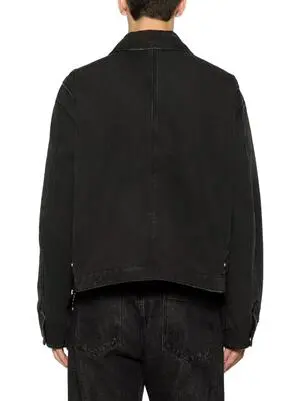 REPRESENT Worker Distressed-effect Denim Jacket - Black