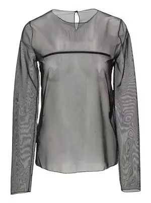 TOM FORD Sheer Long-sleeved Blouse - Black