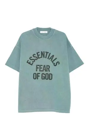 Fear Of God Logo Print T-shirt - Blue