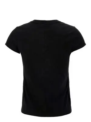 Rick Owens Cropped Crew Neck T-shirt - Black