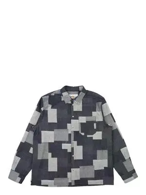 Naked & Famous Denim True Jacquard-patterned Shirt - Grey