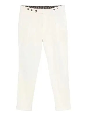 BERWICH Pleated Button-detail Trousers - Neutrals