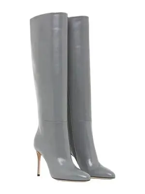 Giorgio Armani Pointed-toe Knee-high Boots - Grey
