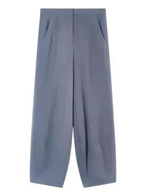 Giorgio Armani Pleated Wide-leg Trousers - Grey