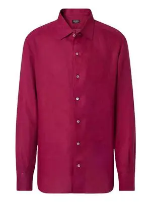 Zegna Oasi Linen Shirt - Pink