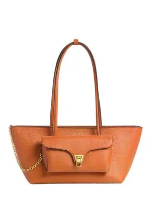 COCCINELLE Double Beat Pouch Shoulder Bag - Orange