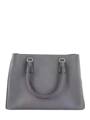Prada Saffiano Leather Medium Tote Bag - Grey