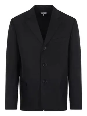 Loewe Notch-lapel Wool Blazer - Black