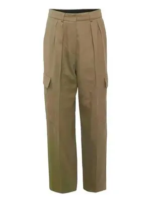 Max Mara Gabardine Cargo Pants - Neutrals