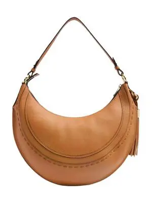 LANCEL Medium Shoulder Bag With Tassel Detail - Neutrals