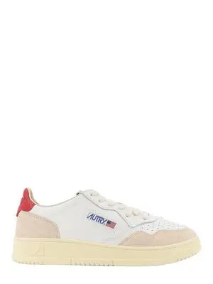 AUTRY AUTRY Medalist Leather Sneakers With Side Logo White