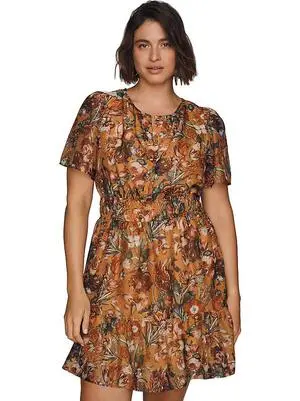 THE SOMERSET COLLECTION BY ANTHROPOLOGIE Somerset Mini Dress - Yellow Pattern