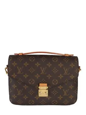 LOUIS VUITTON Monogram Canvas Pochette Metis Shoulder Bag - Brown