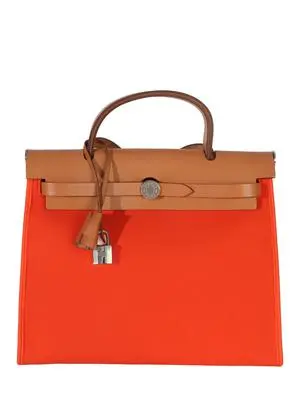 Hermès Herbag Zip 31 Pm Phw - Orange