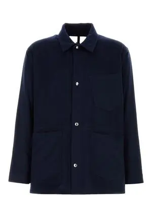 SETCHU Navy Cashmere Shirt - Blue