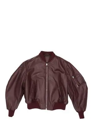 Attico Zipped Bomber Jacket - Red