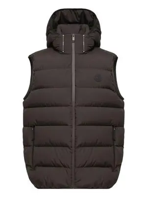 Moncler Arinella Hooded Down Vest - Black