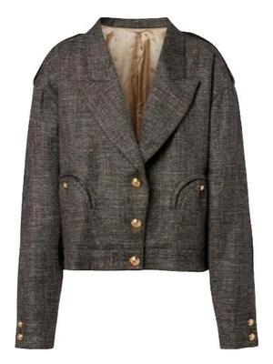 BLAZÉ MILANO Blaze Milano Tailored Textured Wool Blend Jacket