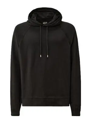 C.P. COMPANY Long Sleeve Hooded Sweatshirt - Black