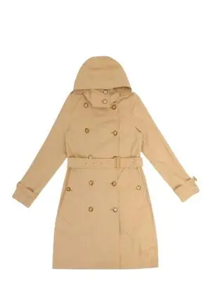 Burberry Long-sleeved Hooded Trench Coat - No