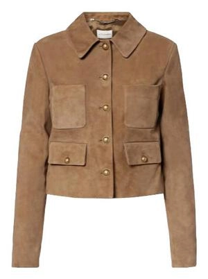 Altuzarra Suede Cropped Jacket - No