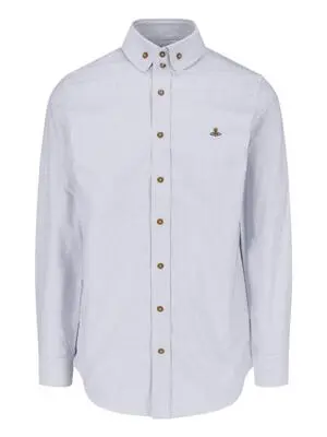 VIVIENNE WESTWOOD Striped Button-down Shirt - Blue