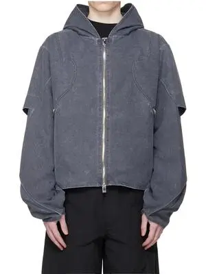 HELIOT EMIL Crinis Hooded Jacket - Gray