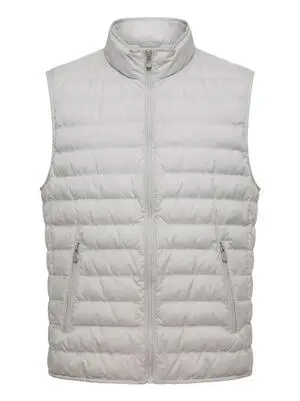 Brunello Cucinelli High-necked Sleeveless Down Vest - Gray