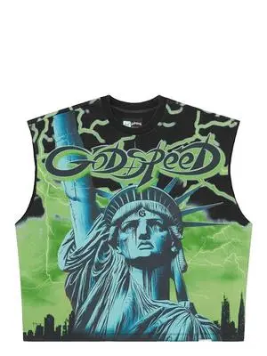 GODSPEED Voltage Sleeveless T-shirt - Lime