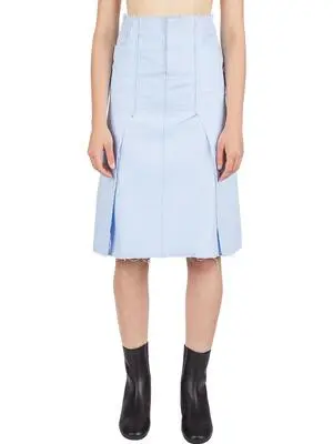Raf Simons Panel Denim Skirt - Blue