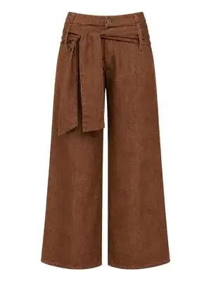 Carmen Says District Denim Trousers - Brown