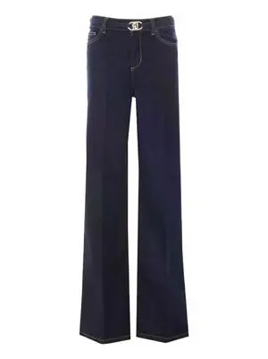 Liu Jo Belted Flared Jeans - Blue