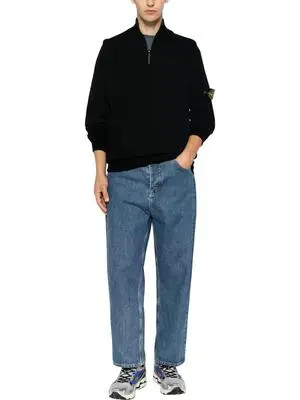 Stone Island Quarter-zip Sweater - Black