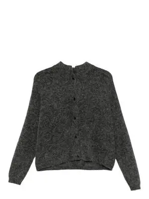 GESTUZ Alpha Button-up Cardigan - Grey
