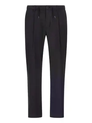 Herno Drawstring Pleated Trousers - Blue