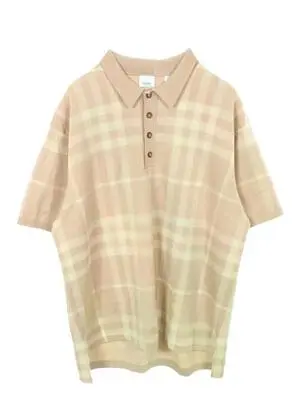 Burberry Check Jacquard Polo Shirt - Neutrals