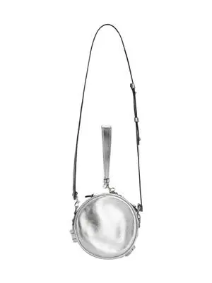 Moschino Metallic Effect Shoulder Bag - Silver