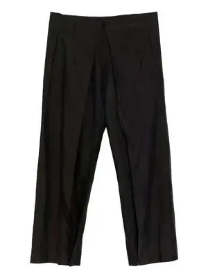 MA+ Reversible Pleated Trousers - Brown