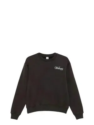 SPORTY & RICH Logo Print Sweatshirt - Brown